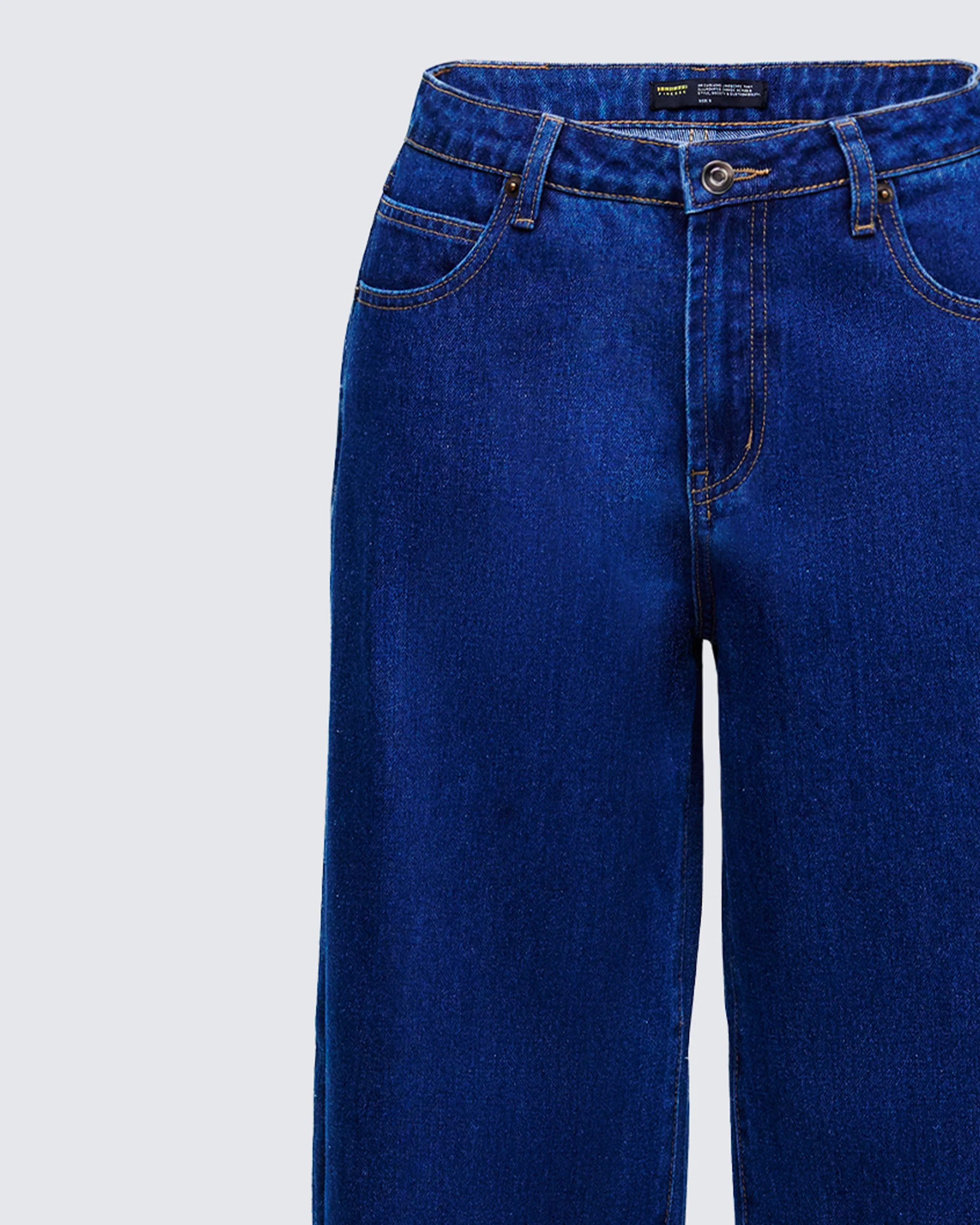 Dulcie Blue Denim Wide Leg Jean - FINESSE