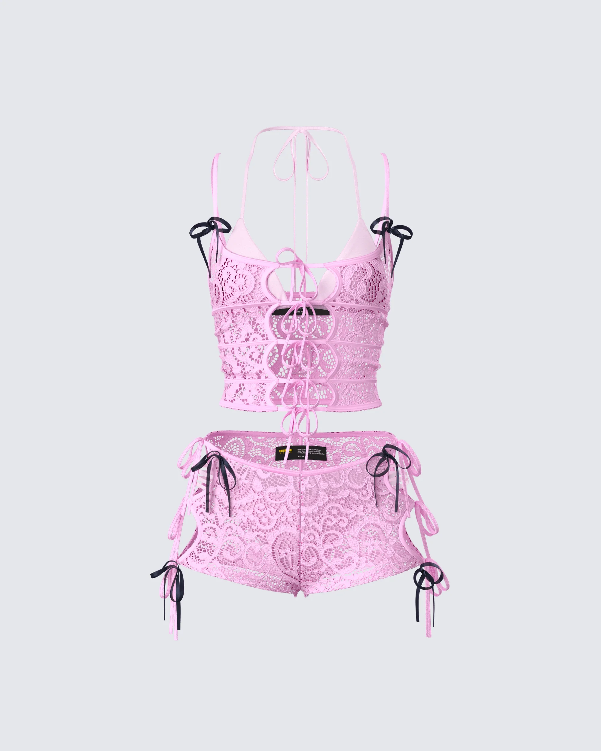 Halsey Pink Lace Set - FINESSE